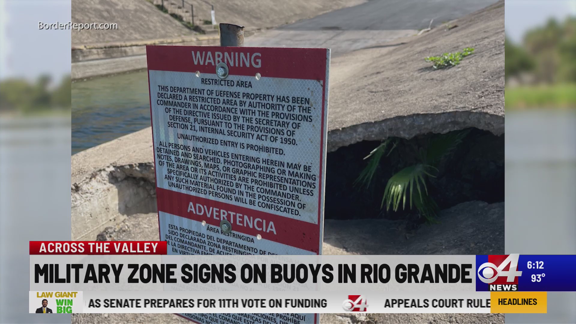 Military Zone Signs on Buoys in Rio Grande – BorderReport