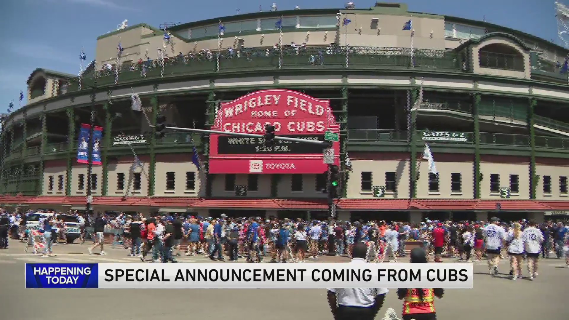 Chicago Cubs to make ‘special announcement’ at Wrigley Field – WGN-TV