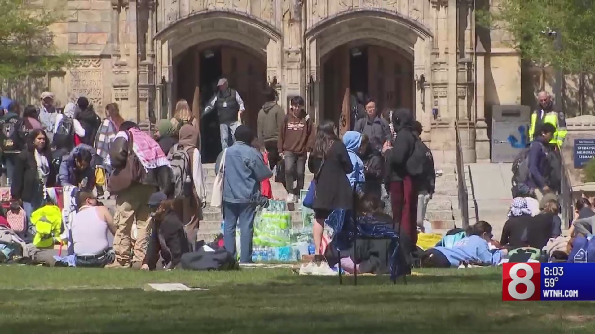 Protest encampment remains in place on Yale campus – WTNH.com