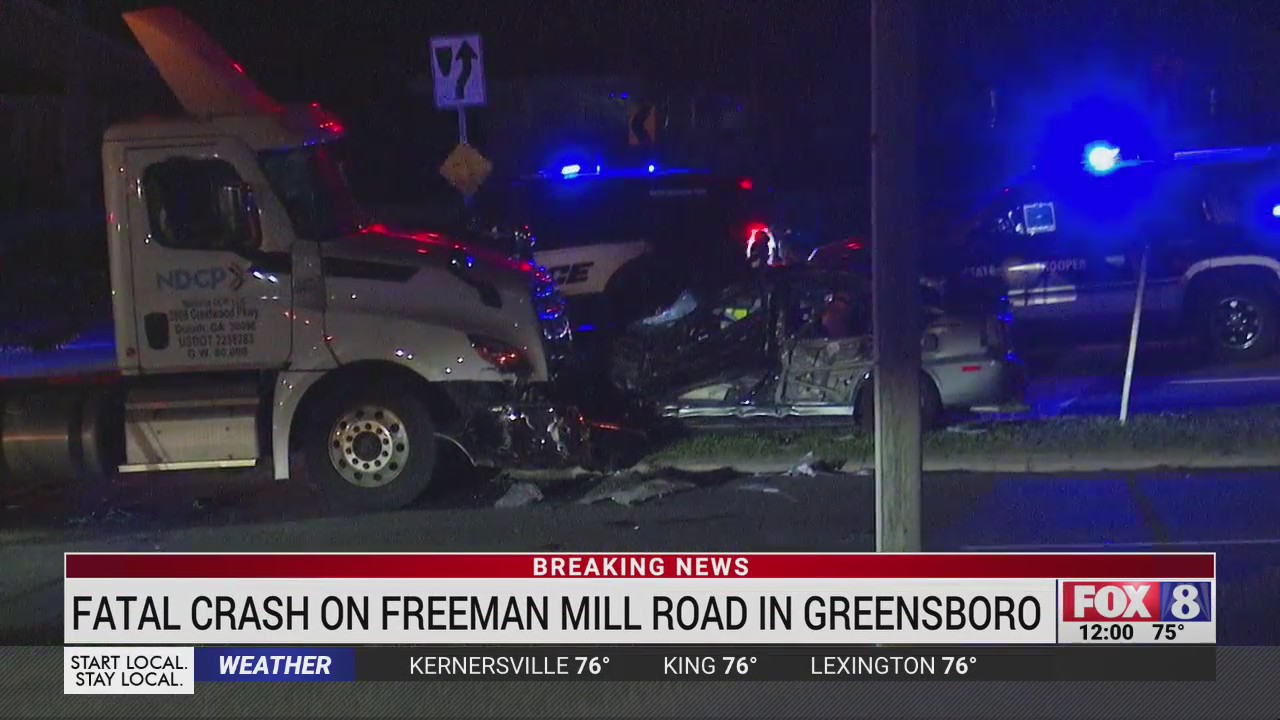 1 dead after early morning crash on Freeman Mill Road in Greensboro – FOX8 WGHP