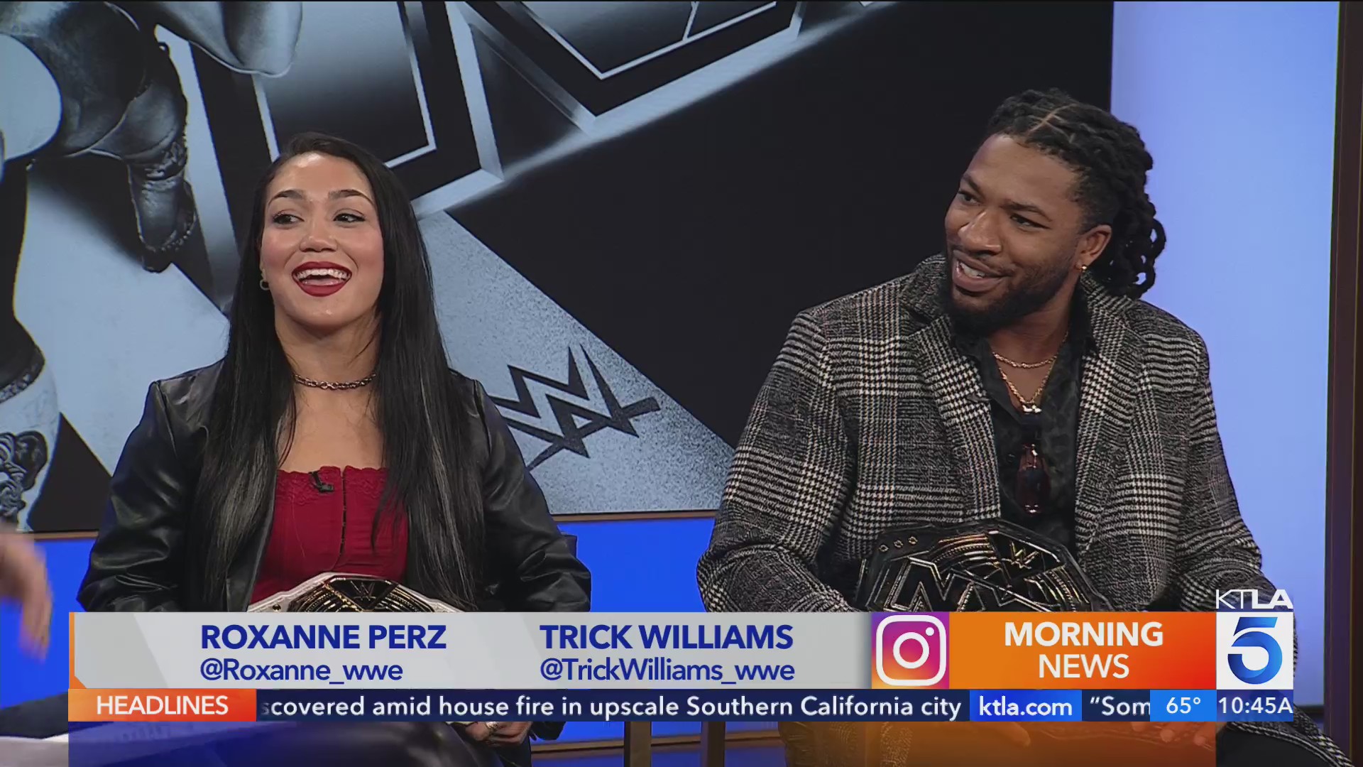 Roxanne Perez and Trick Williams talk WWE NXT ‘New Year’s Evil’ – KTLA