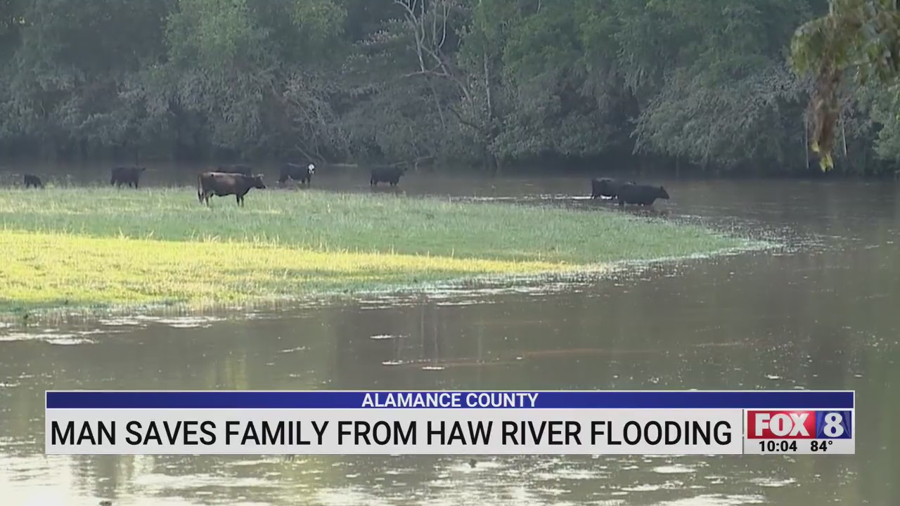 Man saves family from Haw River flooding – FOX8 WGHP