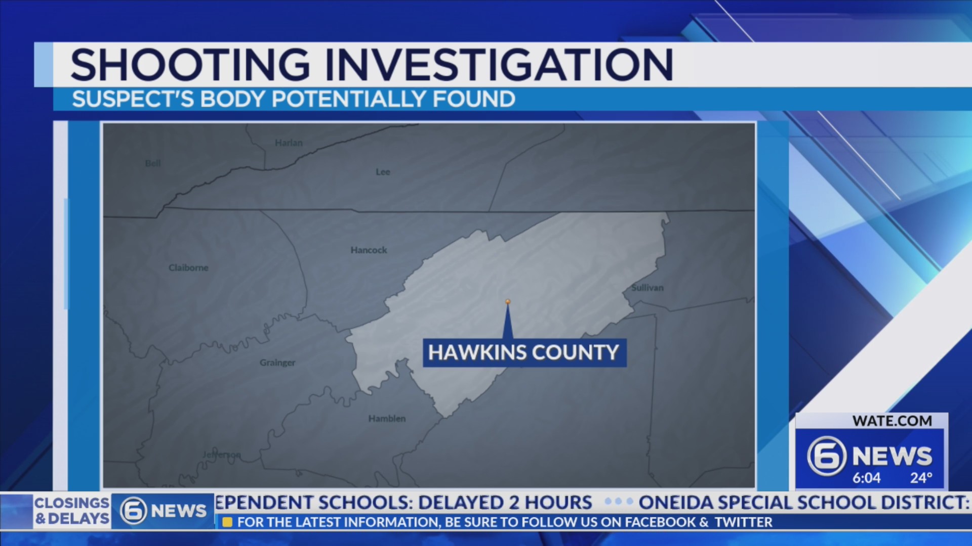 Body found in Hawkins Co. believed to be shooting suspect – WATE 6 On ...