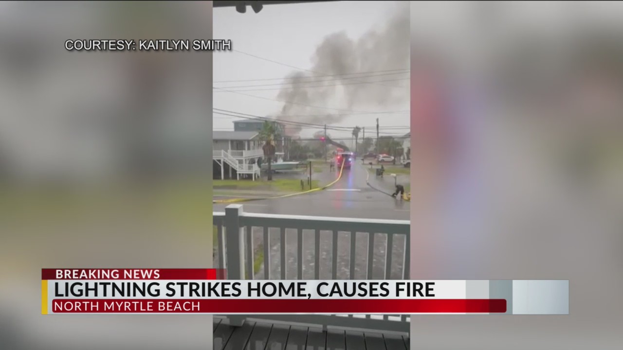 North Myrtle Beach crews respond to multiple fires as lightning storm goes through region – WBTW