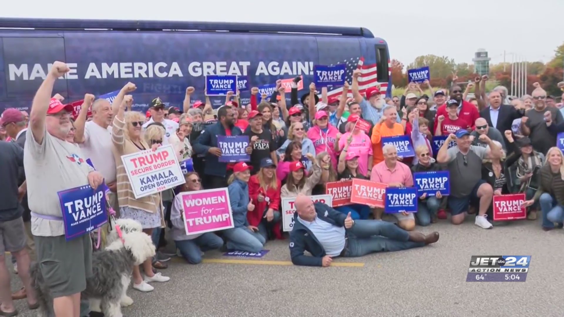 Team Trump bus tour stops in Erie with several political figures – WJET ...