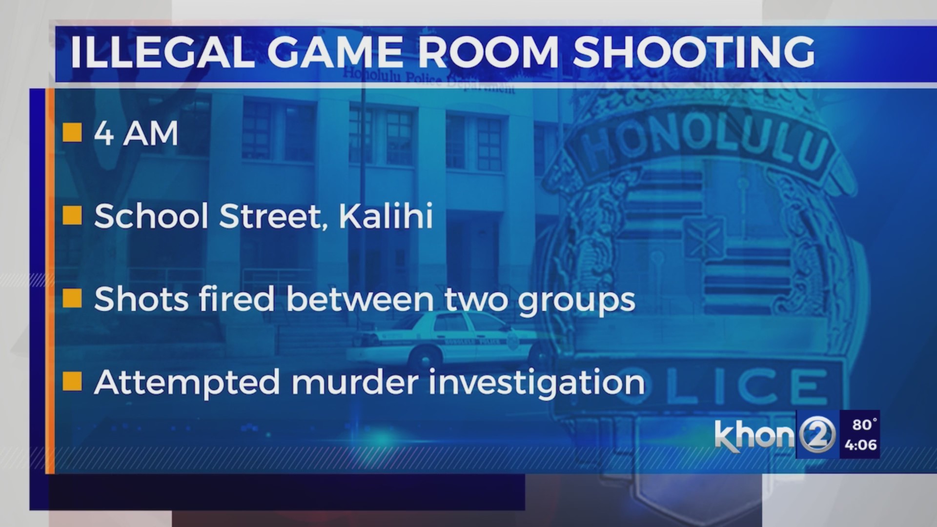 Illegal game room incident sparks attempted murder investigation – KHON2