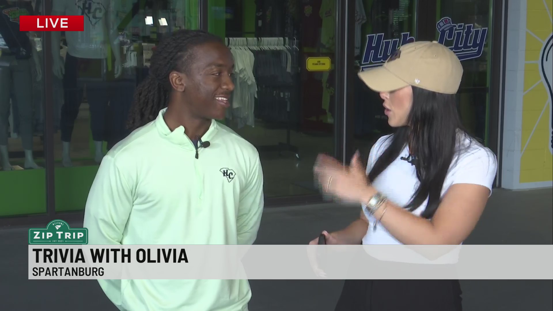 Zip Trip Spartanburg: Trivia With Olivia, Devin Calloway, with the Hub City Spartanburgers ...