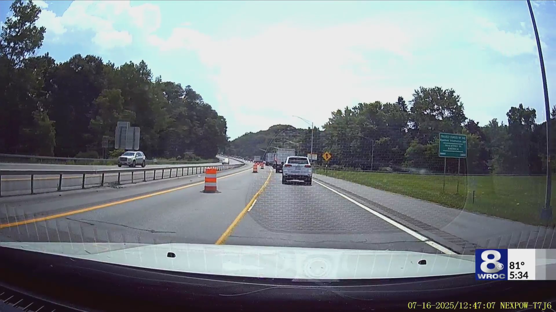 Is the zipper merge on I-490 really working? Drivers say otherwise ...