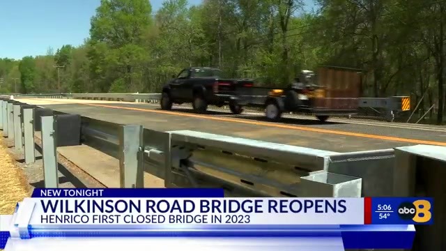 Detours no more: Henrico County’s Wilkinson Road Bridge reopens – WRIC ...