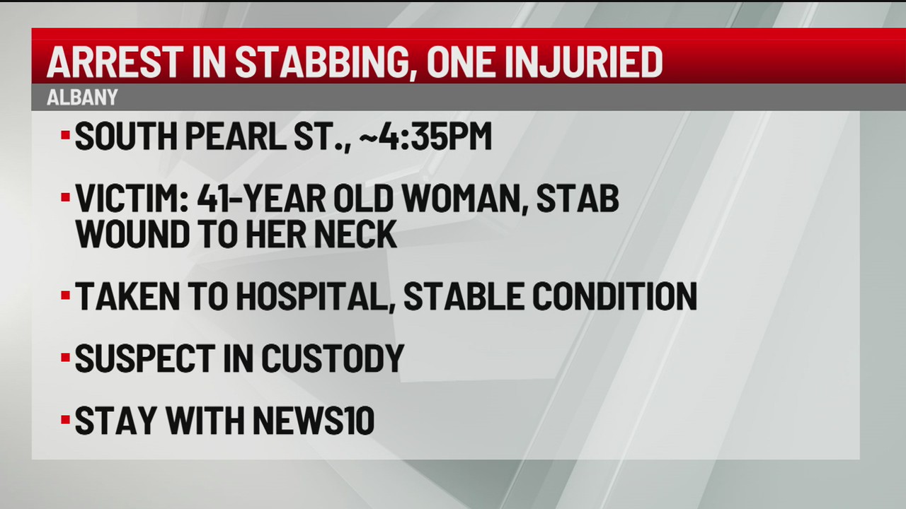 1 injured, 1 arrested in Albany stabbing – NEWS10 ABC