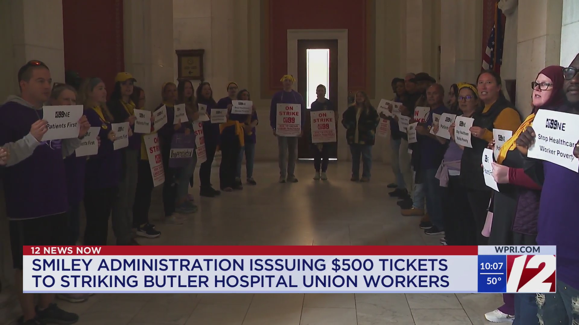 City issues $500 noise-related fines to striking union workers outside ...