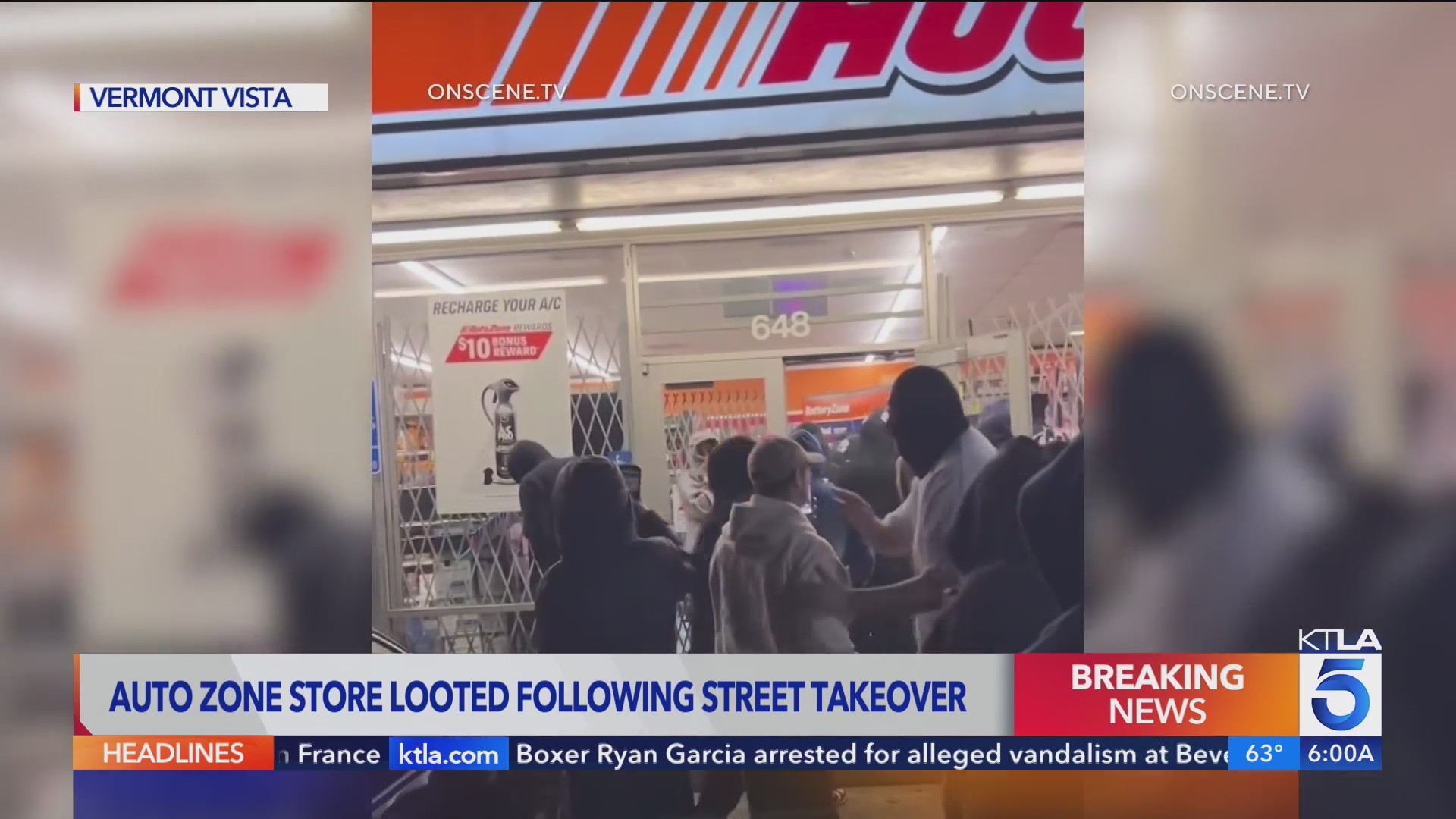 Street takeover leads to Auto Zone looting in Vermont Vista – KTLA