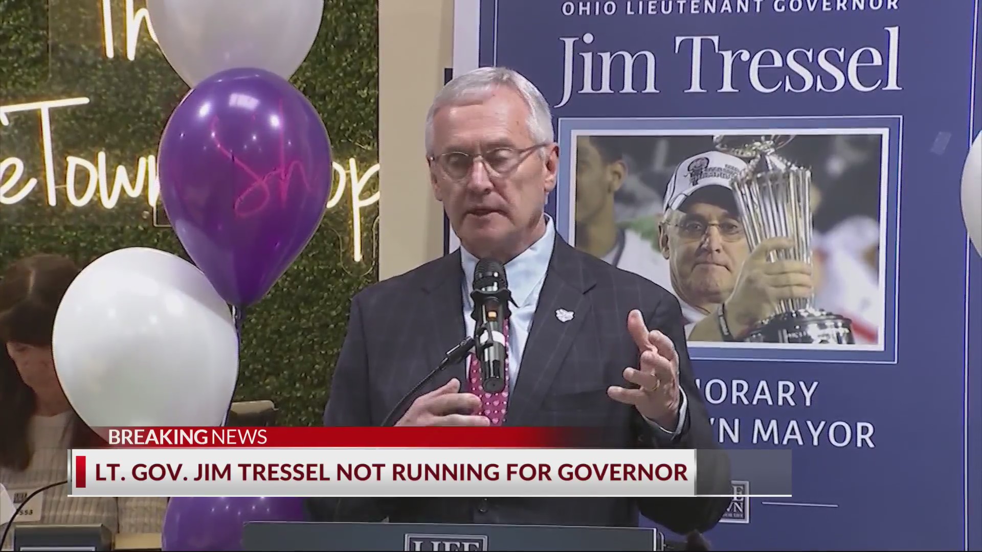 Lt. Gov. Jim Tressel will not run for Ohio governor in 2026 – NBC4 WCMH-TV