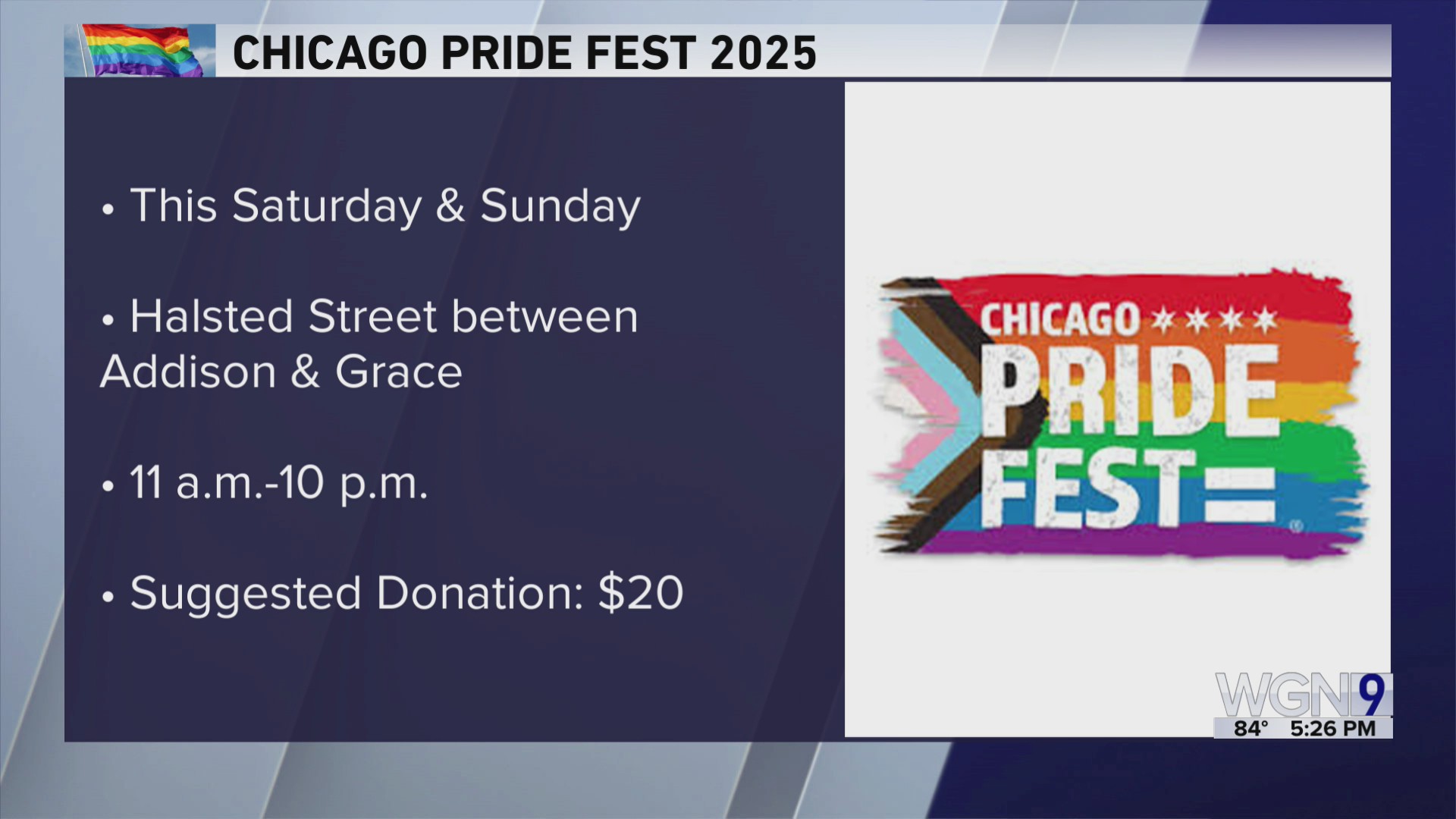 2025 Chicago Pride Fest kicks off Saturday in Northalsted – WGN-TV