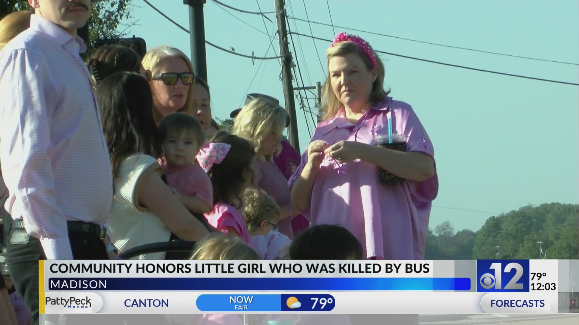 Madison community honors girl who died after being hit by school bus – WJTV