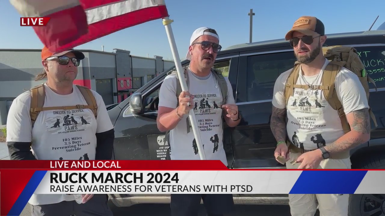 Ruck March raises money to prevent veteran suicide (2) – FOX21 News ...