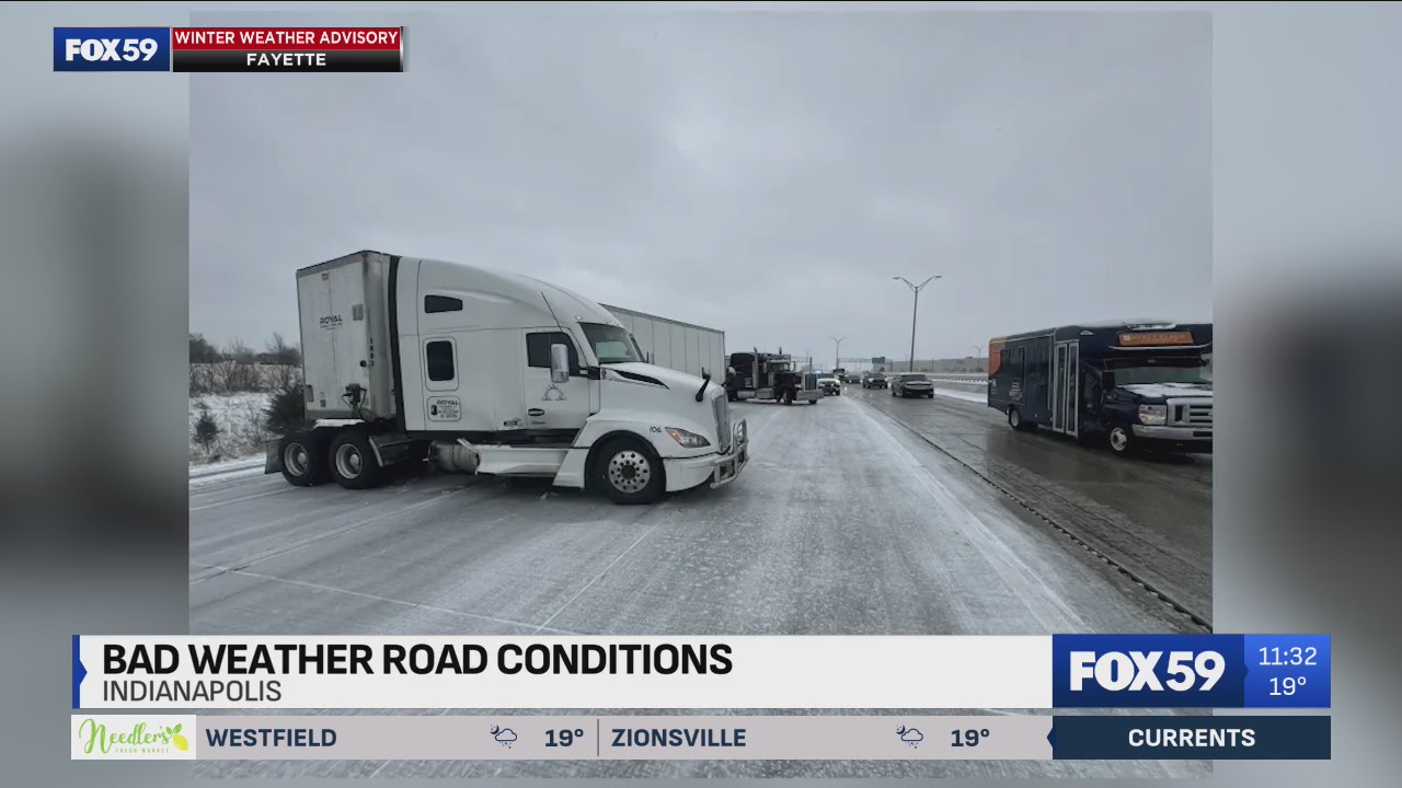 ISP worked 94 crashes as snow moved through Indy – Fox 59