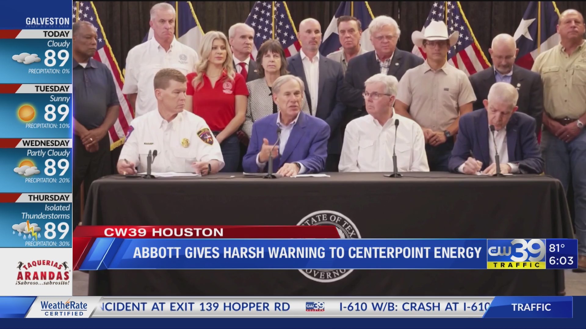TX. Gov. Abbott gives harsh warning to CenterPoint Energy | CW39 HOUSTON – CW39 Houston