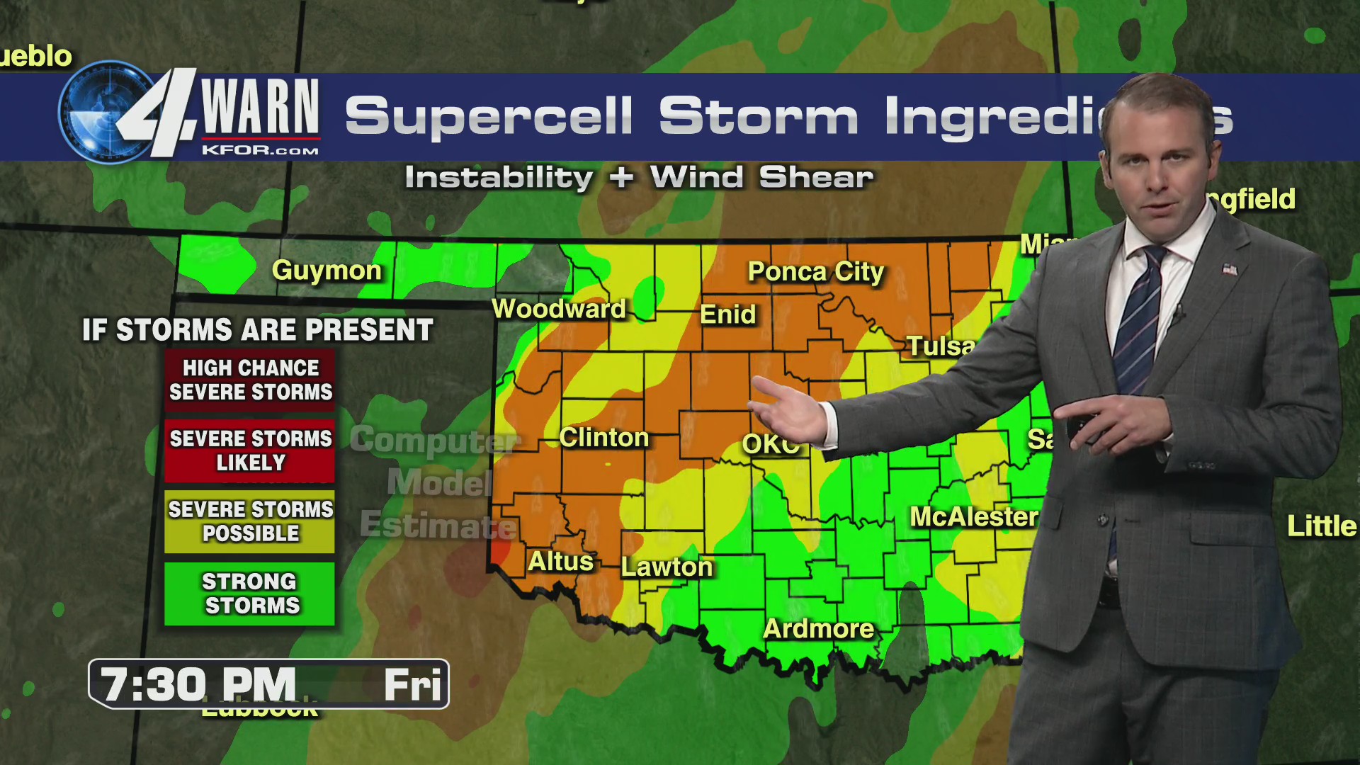 Aaron Brackett takes a look at an isolated severe storm chance for ...