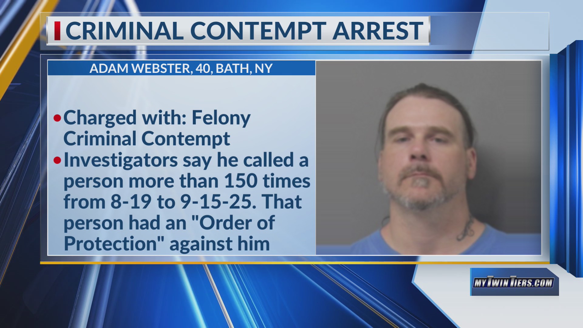 Sheriff: Bath man arrested after contacting protected person over 150 ...