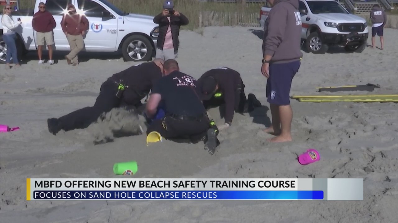Myrtle Beach Fire Department offering sand hole collapse training to ...