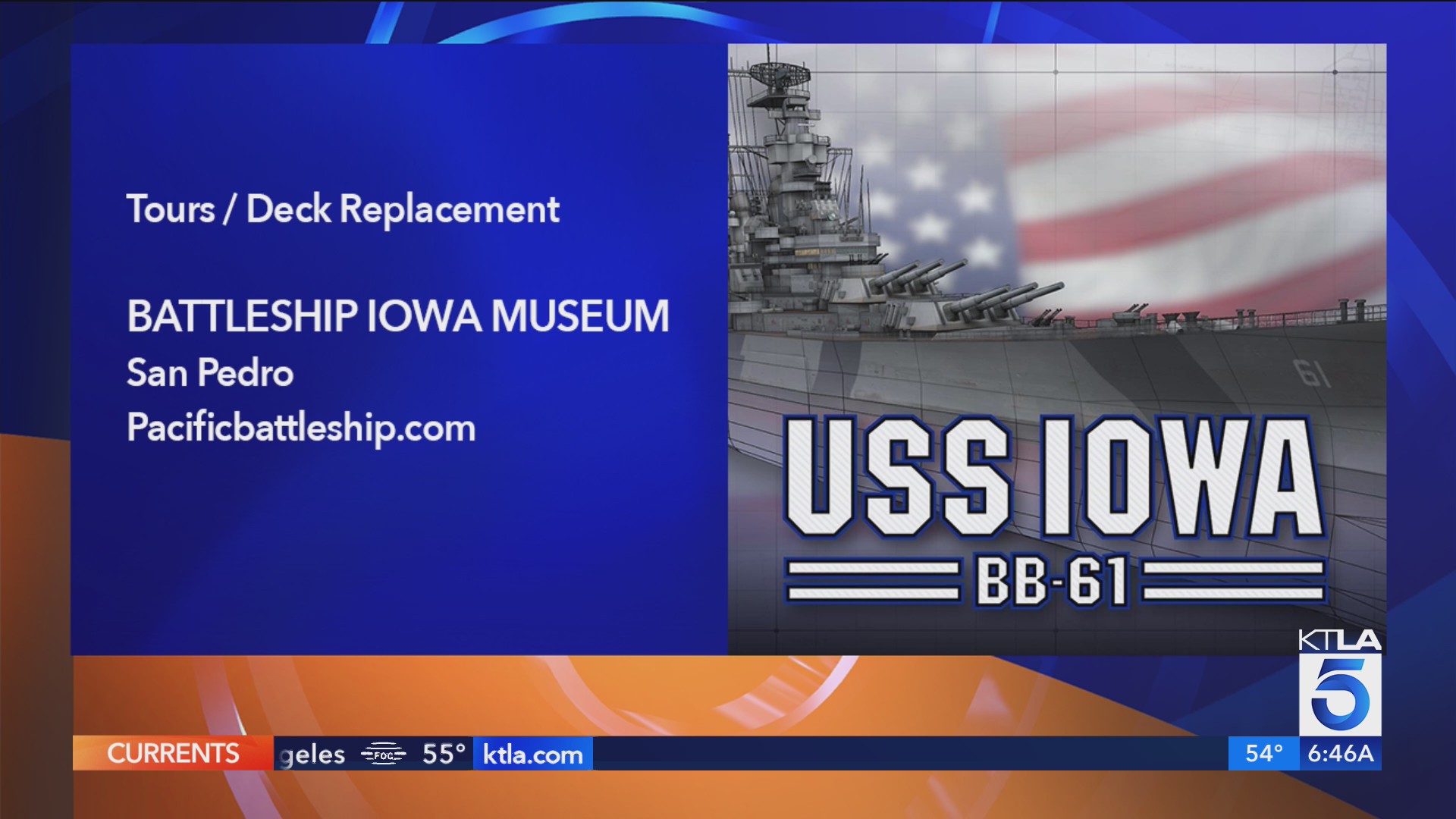 Battleship Iowa deck replacement – KTLA