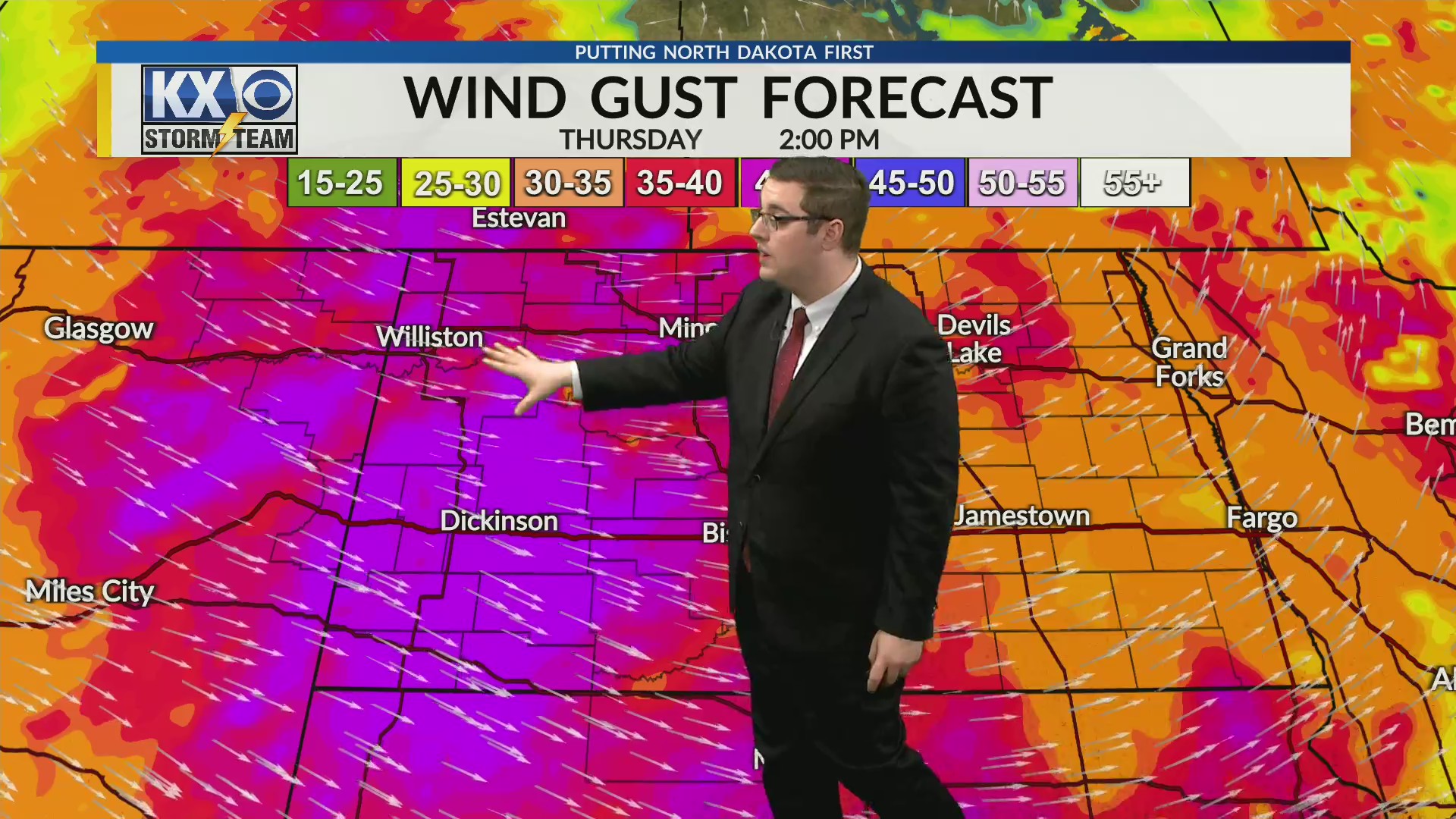 Most will have a windy day ahead with so isolated rain chances swinging ...