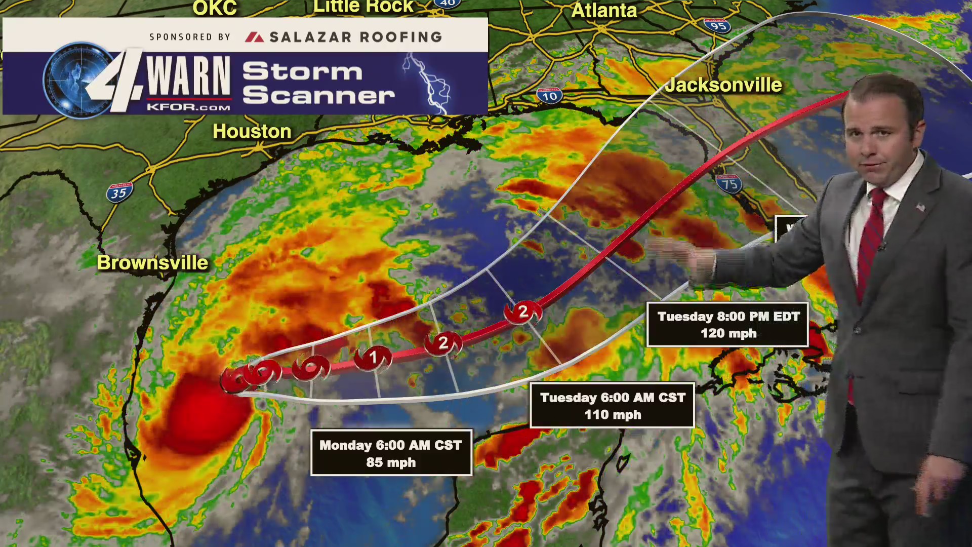 Aaron Brackett is tracking another developing hurricane! – KFOR.com ...