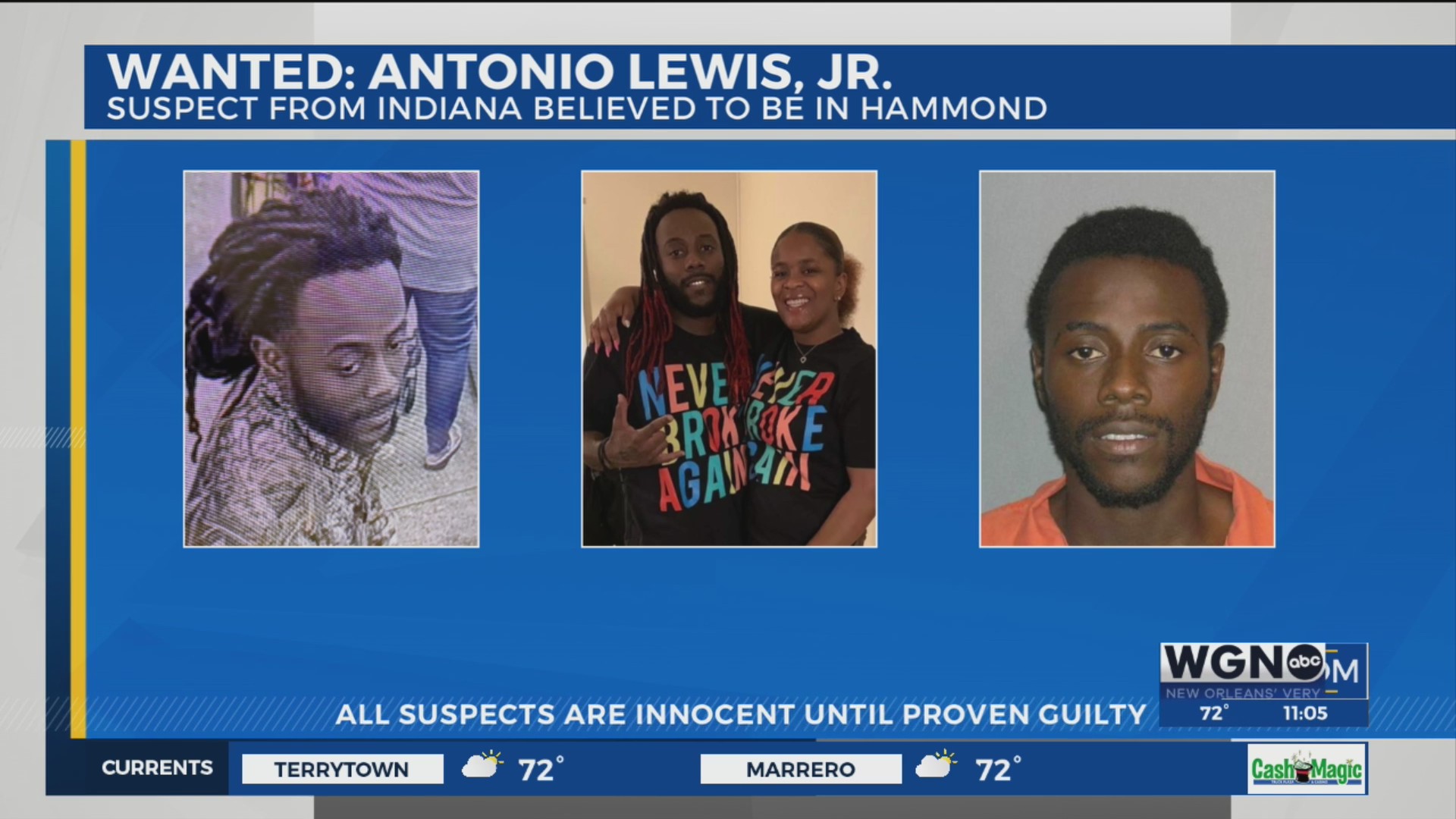 Indiana fugitive believed to be in Hammond – WGNO