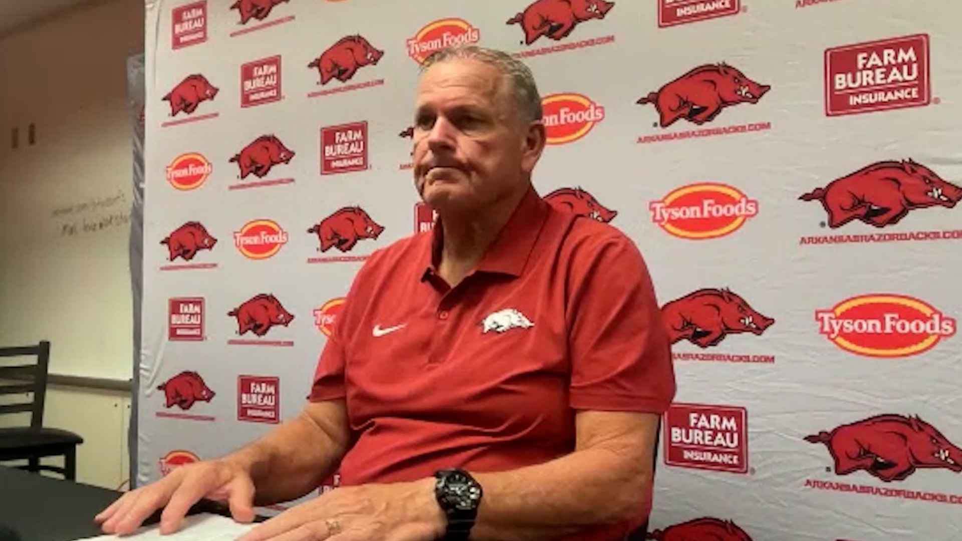 WATCH: Sam Pittman speaks to media following loss to #16 Oklahoma State ...