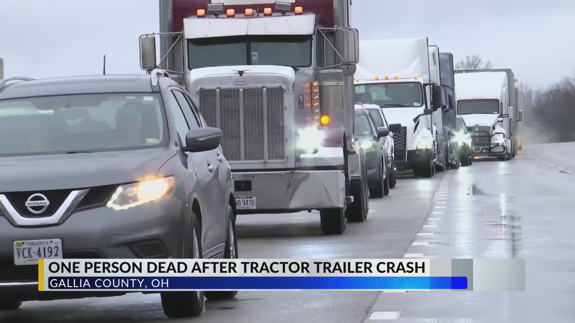 One dead in Gallia Co crash involving two tractor-trailers – WOWK 13 News
