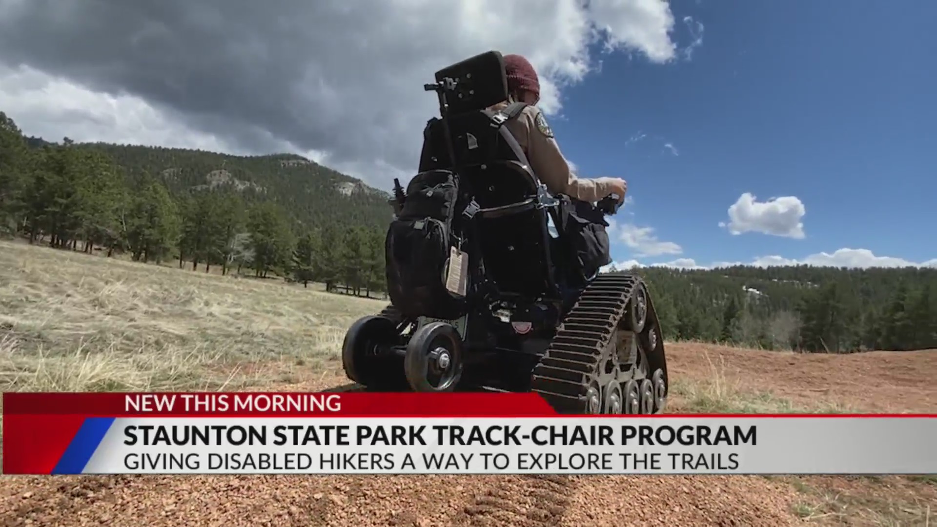 Staunton State Park track chair hike program – FOX31 Denver