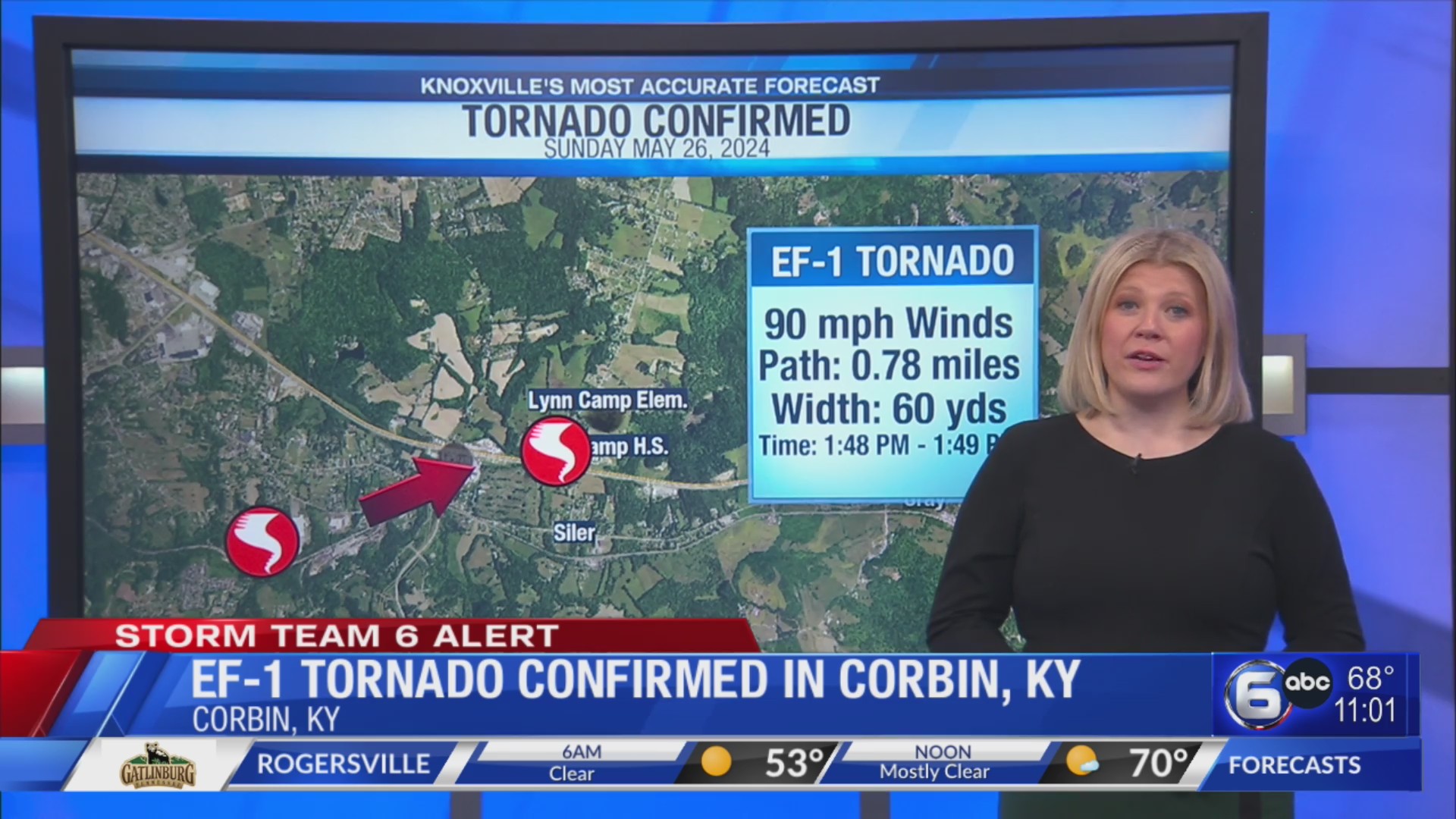 NWS confirms EF-1 tornado touched down in Corbin, Kentucky – WATE 6 On ...
