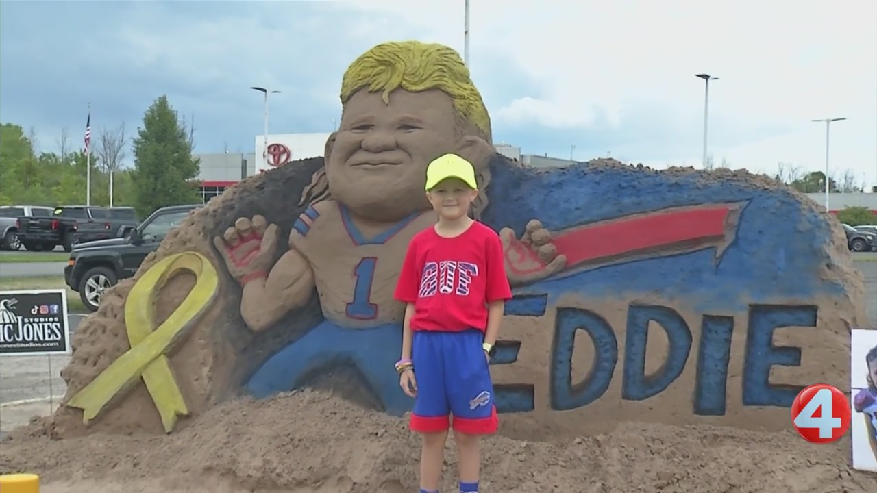 Sweet Buffalo teams up with local artist to build sand sculpture of ...
