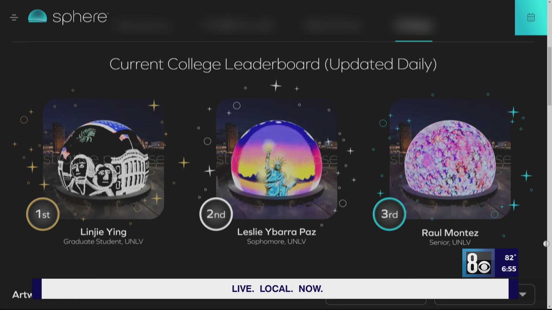 The Sphere student art contest ends tonight – KLAS