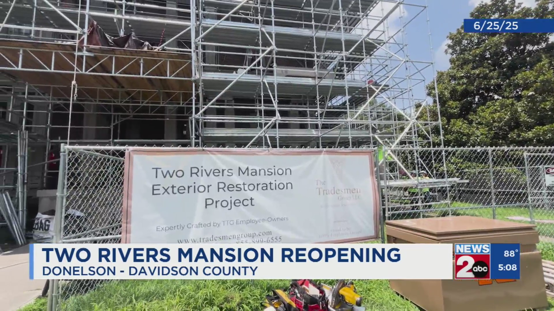 Two Rivers mansion reopening – WKRN News 2