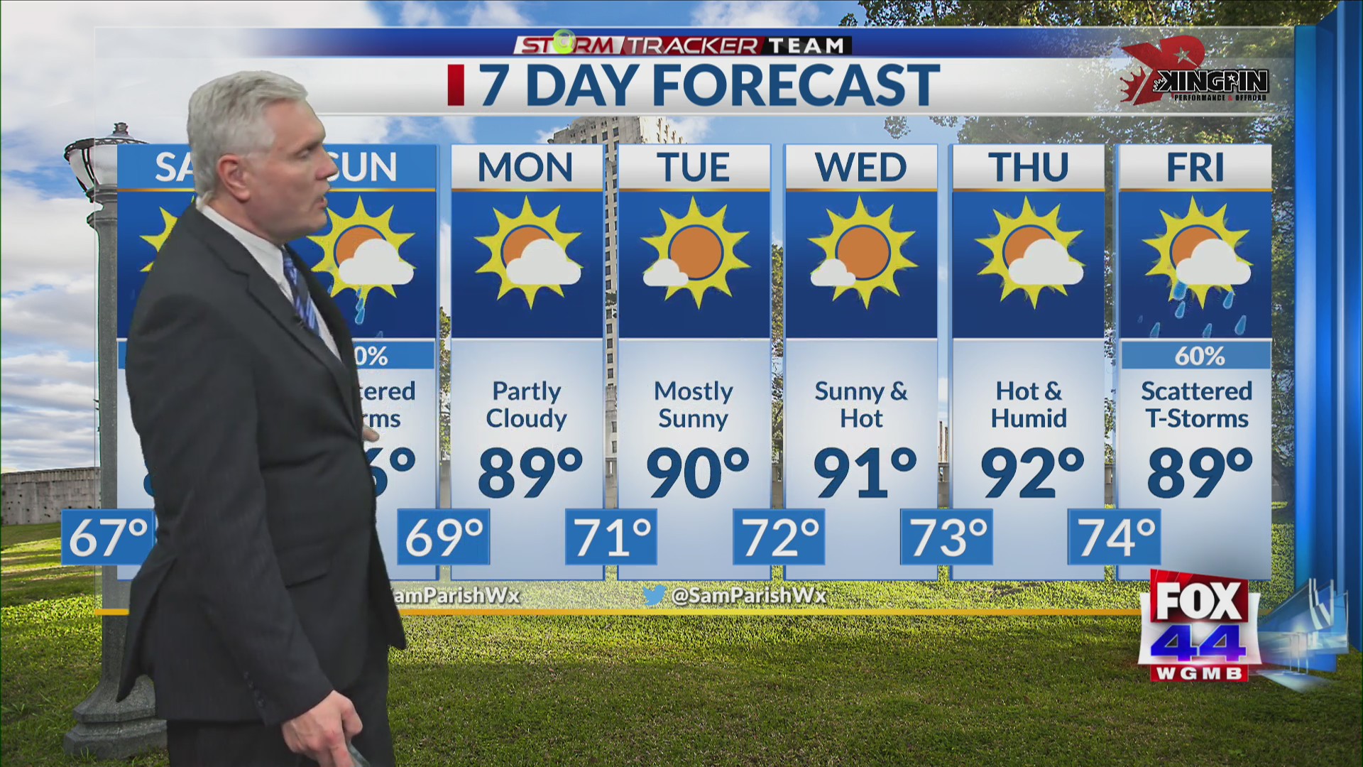 Weather Forecast for Baton Rouge – 5/03/24: Scattered thunderstorms in ...