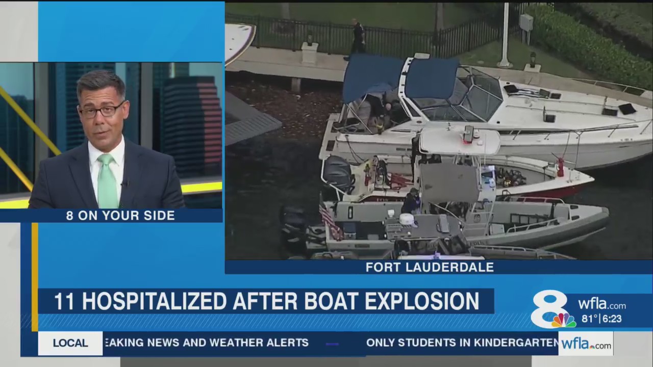 11 injured after a boat exploded in Fort Lauderdale – WFLA