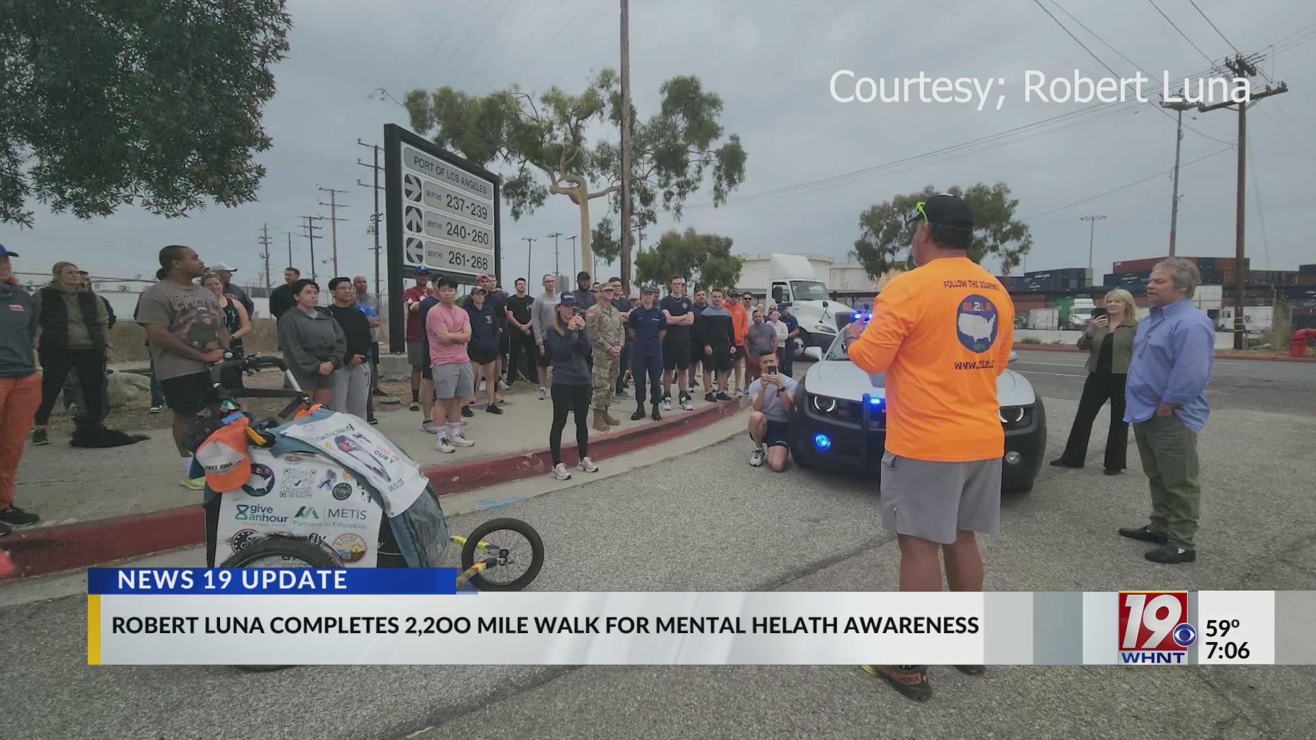 Robert Luna Completes 2,200 Mile Walk For Mental Health Awareness | Oct ...