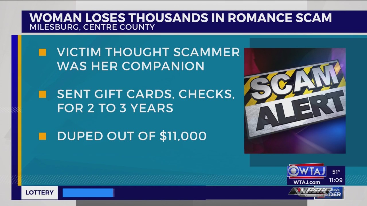 Pennsylvania woman loses $11K after years-long romance scam – WTAJ ...