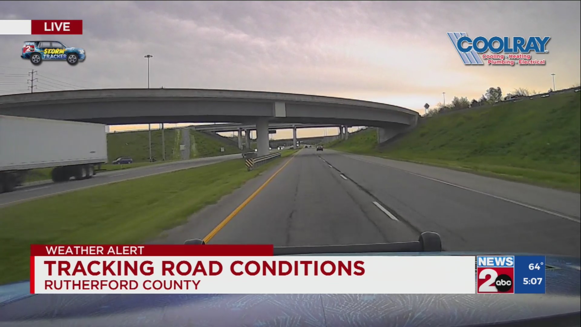 Tracking road conditions in Rutherford County, TN – WKRN News 2