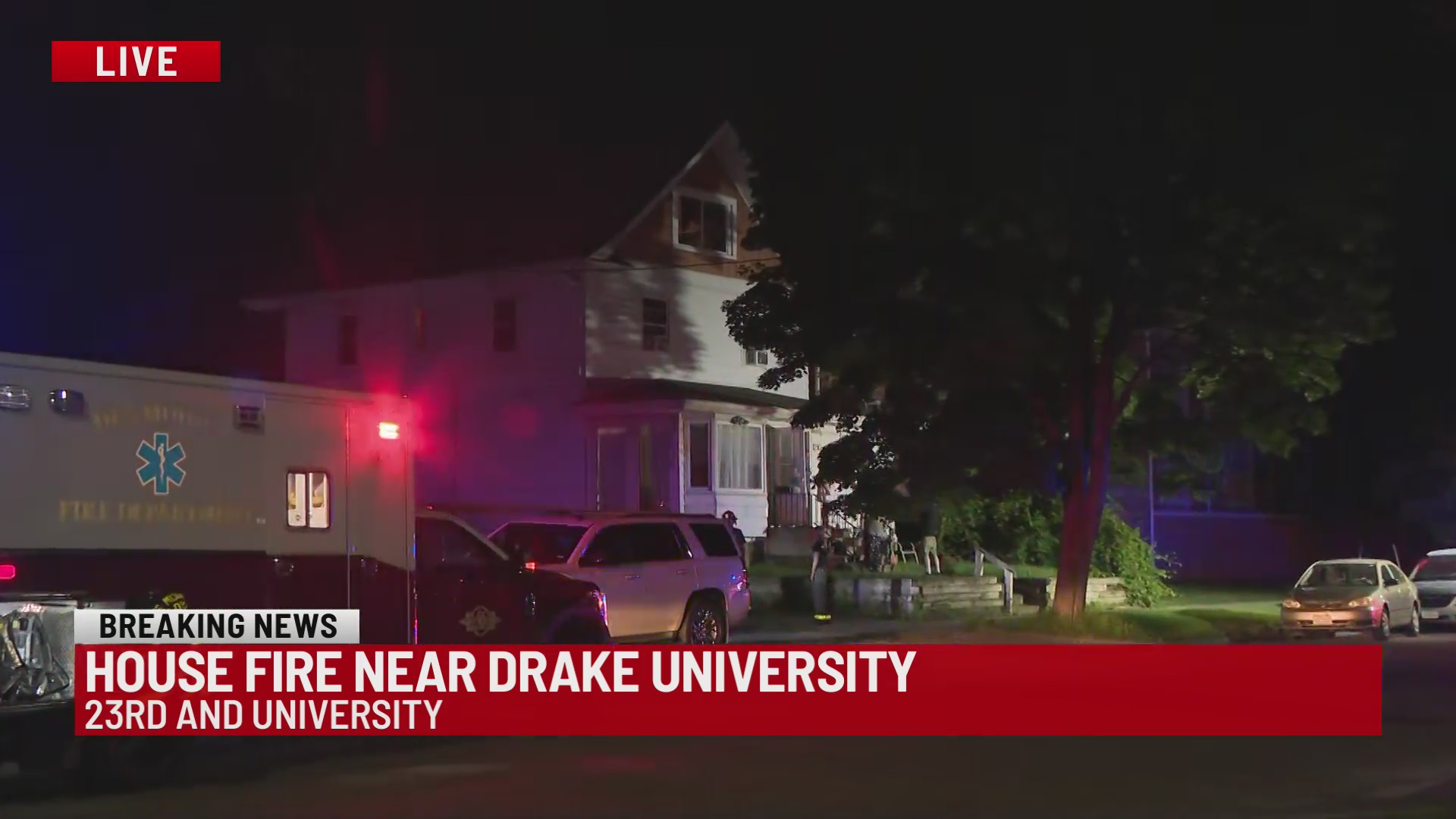 Firefighters battle house fire near Drake Monday night – who13.com