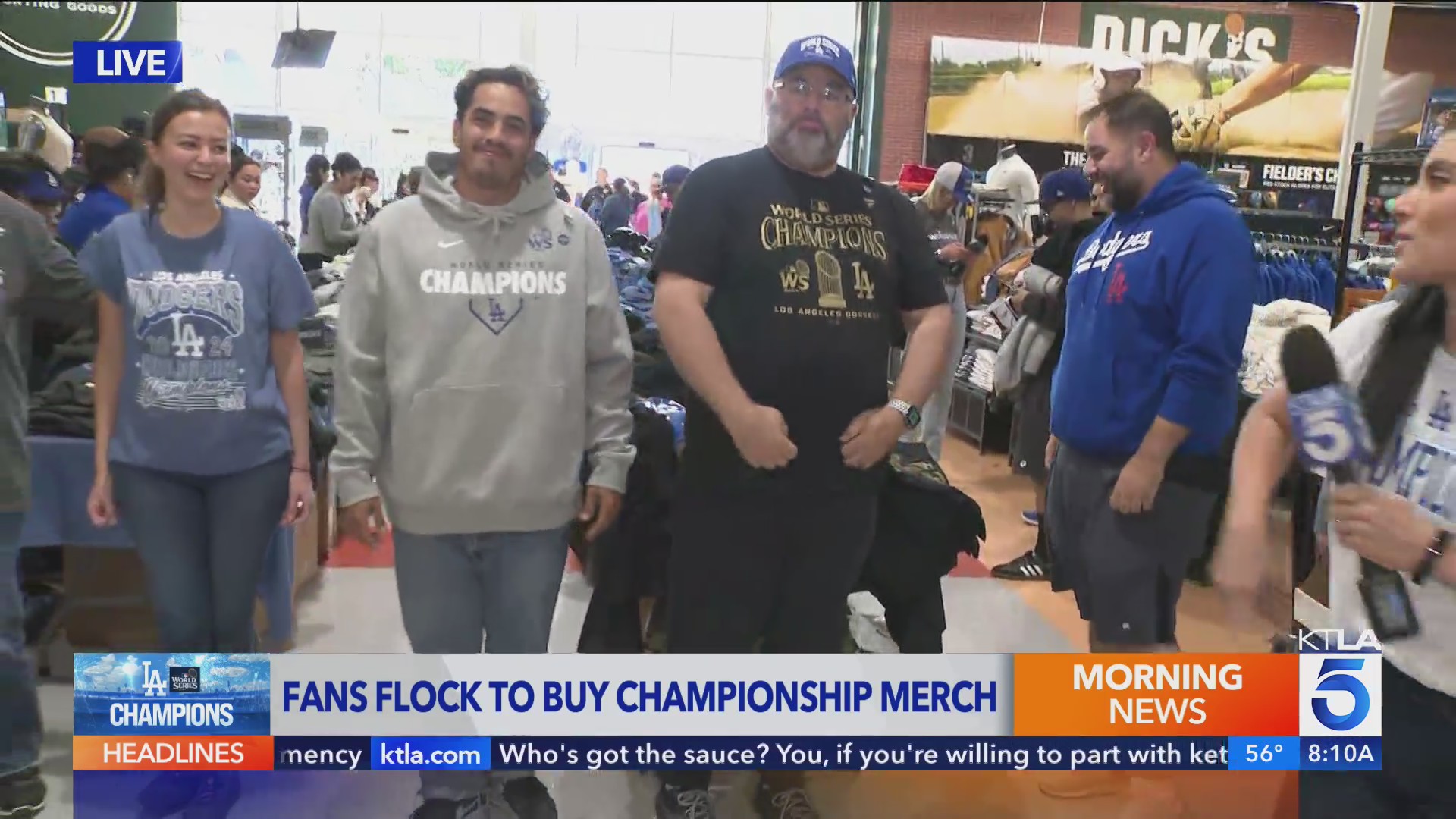 Dodgers fans show off fresh World Series swag – KTLA
