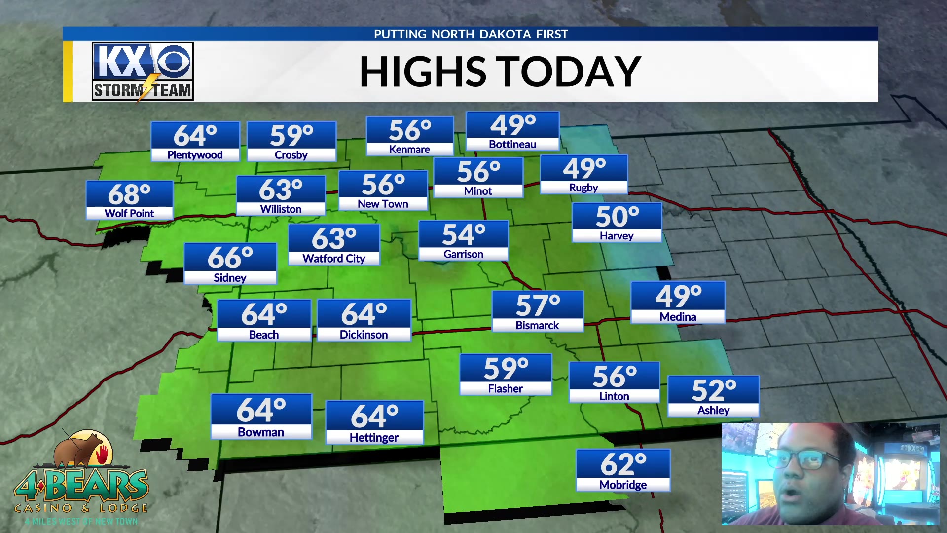 Andre’s Tuesday #OneMinuteForecast 4-8 – KX NEWS