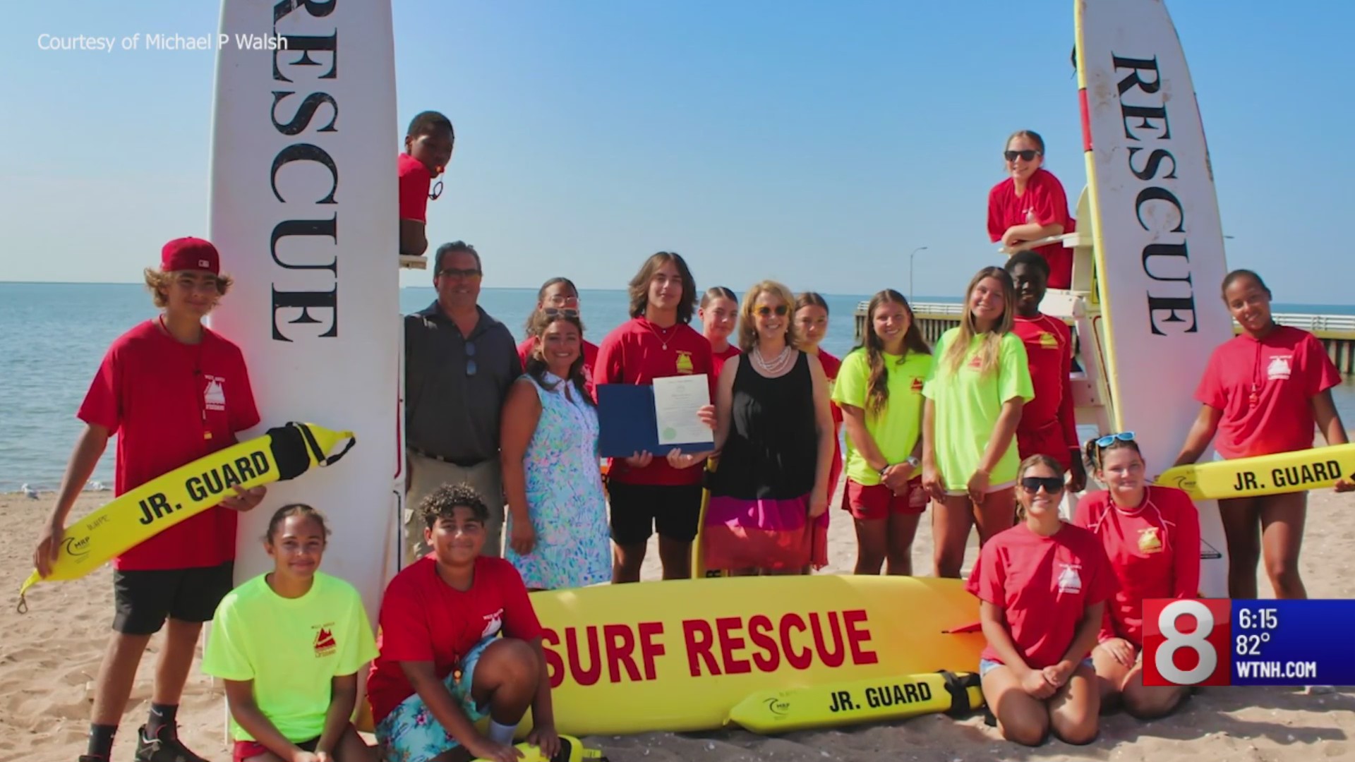 West Haven officials honor lifeguard after saving young swimmer’s life ...