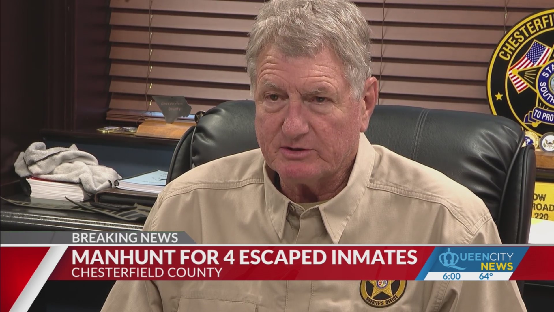 Manhunt underway for 4 Chesterfield County escaped inmates – FOX8 WGHP
