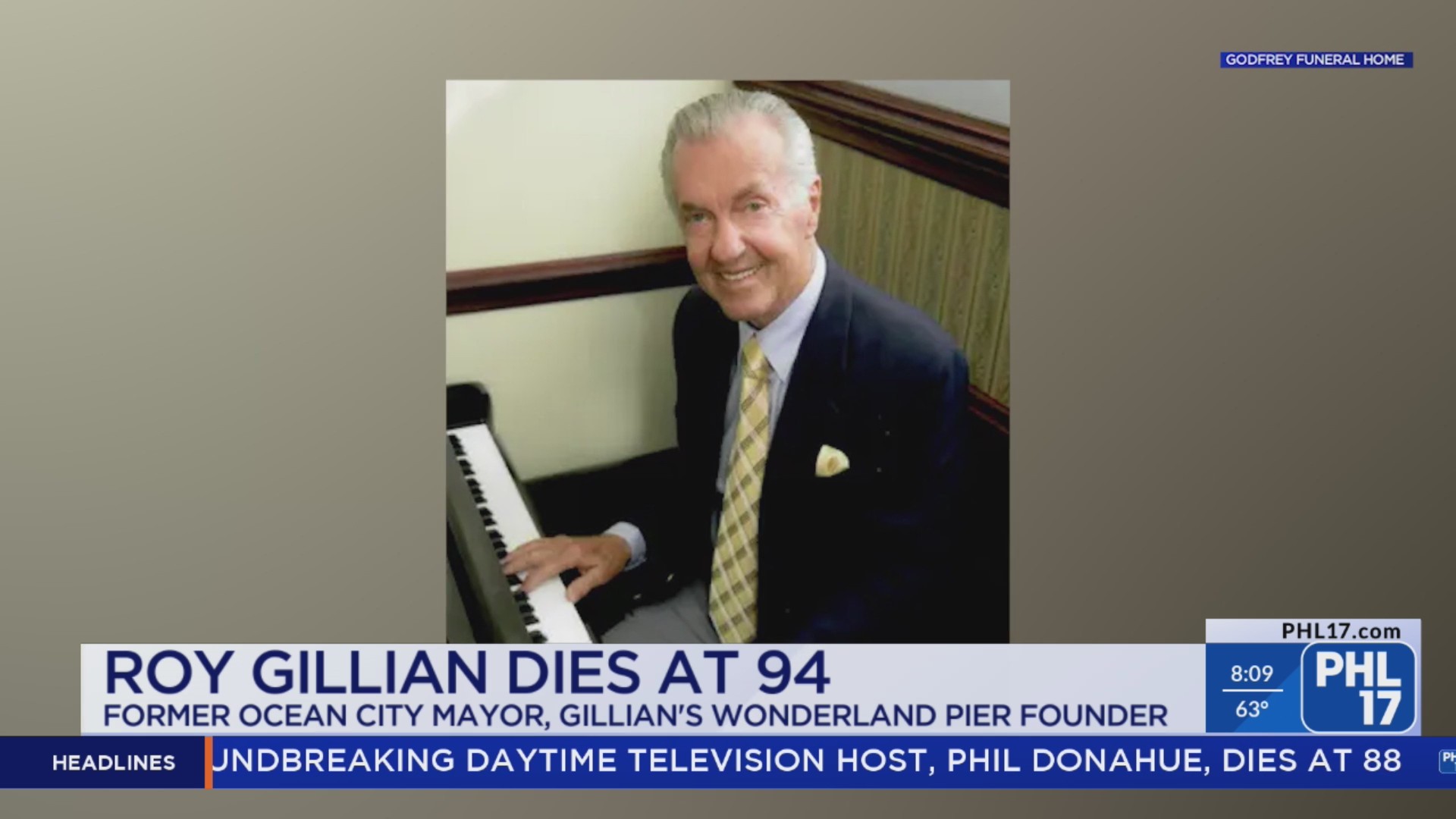 Roy Gillian, founder of Gillian’s Wonderland Pier and former Ocean City ...