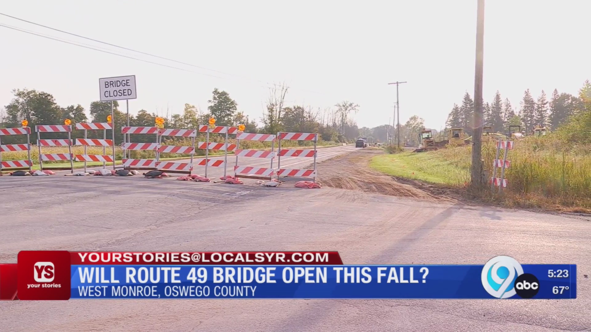 Will Route 49 bridge open this fall? – WSYR