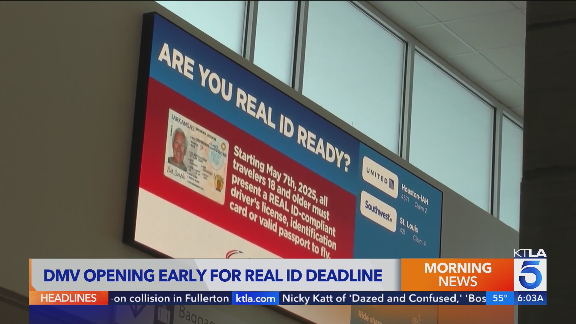 DMV opening early ahead of REAL ID deadline – KTLA