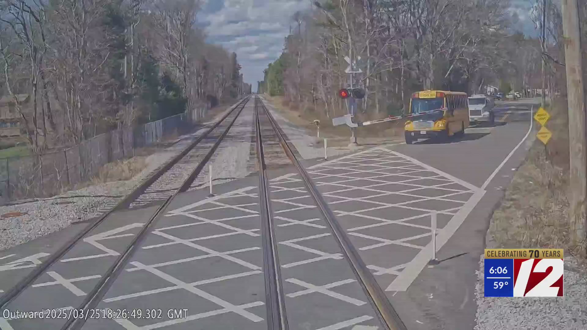 Railroad crossing gate lands on school bus in Freetown – WPRI.com